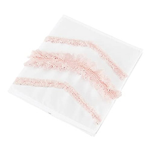 Sweet Jojo Designs Boho Bohemian Foldable Fabric Storage Cube Bins Boxes Organizer Toys Kids Baby Children - Set of 2 - Blush Pink White Farmhouse Shabby Chic Designer Modern Minimalist Tufted