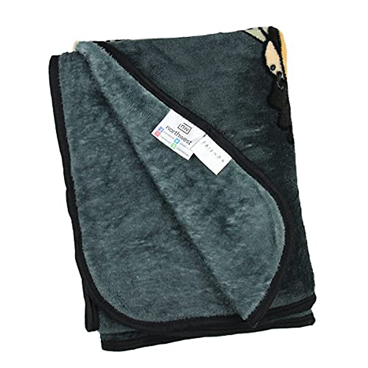 Friends TV Show Chibi Characters Micro Raschel Throw Blanket 46"x60" (116cm x 152cm) Multicolored / One Size