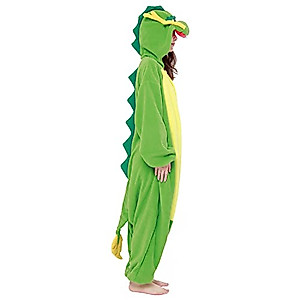 SAZAC Dragon Kigurumi - Onesie Jumpsuit Halloween Costume (Regular, Adult, One-Size-Fits-All)