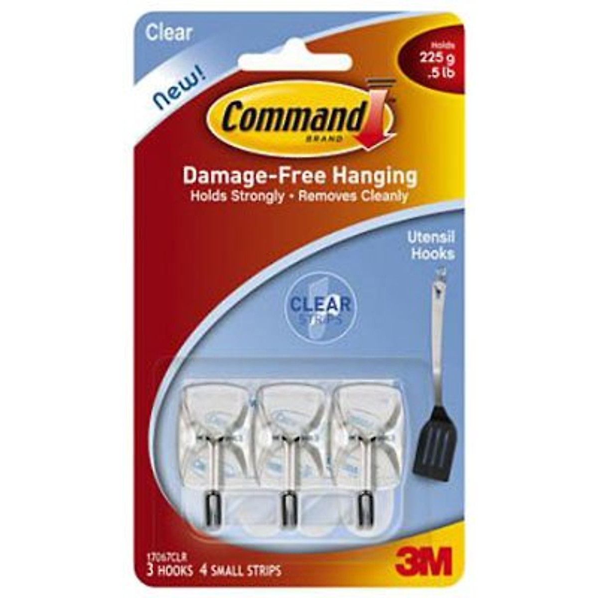 Command Clear Small Wire Hooks (Pack of 3)