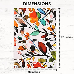 Cotton Carnival Kitchen Towels, Printed Kitchen Dish Cloth, 100% Ring Spun Cotton Tea Towels, Super Absorbent Dish Towels of Size 17.7X27.5in Autumn Leaves Printed Ultra Soft Kitchen Towels Set of 3
