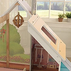 KidKraft Zoey Magic Lights & Sounds Dollhouse with EZ Kraft Assembly™, 18-Piece Accessory Set, Gift for Ages 3+