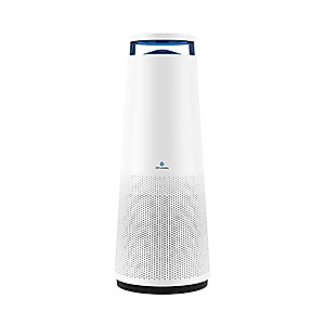 DH Lifelabs | Sciaire + HEPA Air Purifier | Ions Actively Clean & Deodorize Air | Eliminates 99.97% of Bacteria & Viruses | H13 HEPA Purifier Filter for Allergies Pets | Large Room Home | White