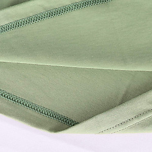 Muscle Alive Mens Summer Casual Short Sleeve Henleys T-Shirt Single Button Placket Plain Shirts Light Green Color Size L