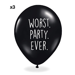Funny Party Pieces Abusive Birthday Balloons - Pack Of 12 Different Funny Offensive Balloons (For Her)