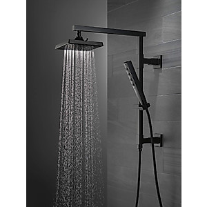 DELTA FAUCET 58410-BL Emerge 18" Angular Shower Column, Matte Black