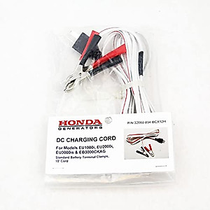 Honda 32660-894-BCX12H 10 ft. Generator DC Charging Cord with Clamps