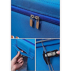 ZyHMW Large Foldable Clothing Storage Bags 3PCS, 66L Clothes Storage Bins, Thick Fabric Closet Organizers and Storage