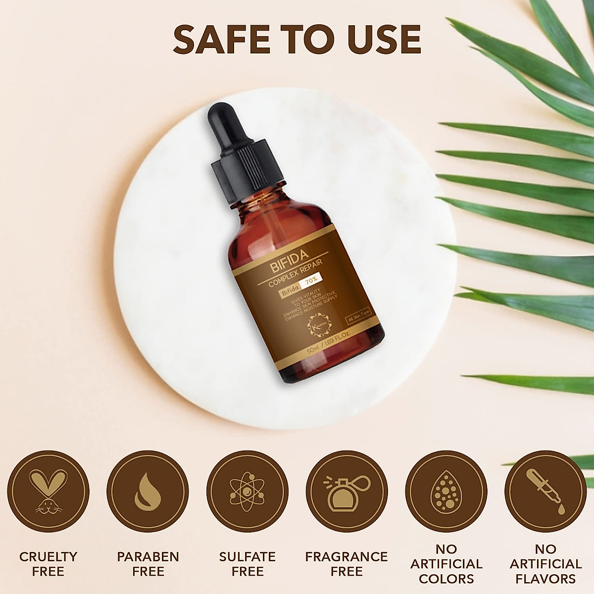 Kranicell Bifida Repair Facial Serum 1.7floz With Galactomyces, Niacinamide, Hyaluronic Acid - Ceramide Face Moisturizer For Anti Aging, Wrinkles , Korean Skin Care For Dry, Sensitive Skin