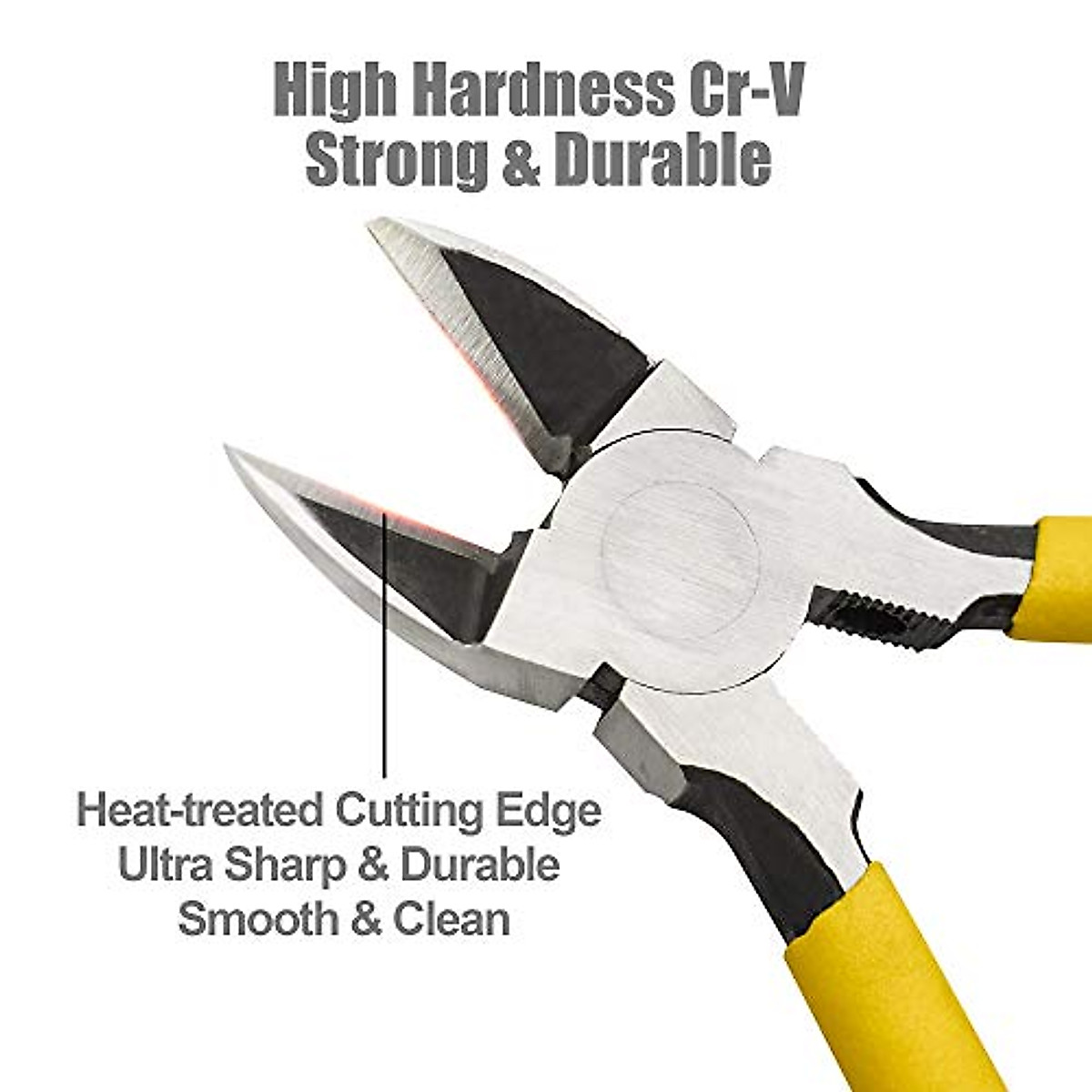 DOWELL Micro Wire Cutter Diagonal Flush Cutters 6 Inch Precision Side Cutters Cutting Pliers Wire Snips Heavy Duty