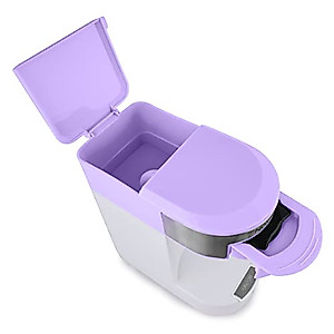 Nostalgia MyMini Single Coffee Maker, Brews K-Cup & Other Pods, Serves up to 14 Ounces, Tea, Chocolate, Hot Cider, Lattes, Reusable Filter Basket Included, Lavender