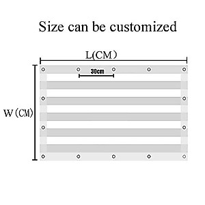 LIANGJUN Shading Sunshade Net, Privacy Fence Screen Mesh Sun Protection Backyard Rails Balcony Outdoor 168GSM, Customized (Color : A, Size : 0.9mX5m)