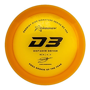 Prodigy Disc Luke Humphries 400 D3 | 2022 Signature Series Edition | 170-174g | Stable Disc Golf Distance Driver | Extremely Durable | Designed for All Players | Colors May Vary