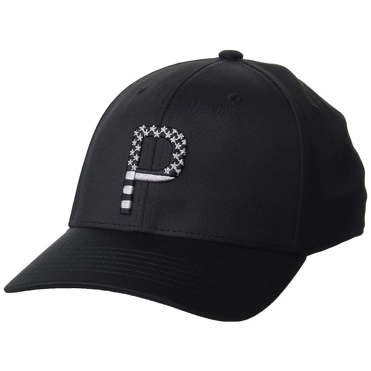 Puma Golf Men's PARS Stripes P Cap, Puma Black, OSFA