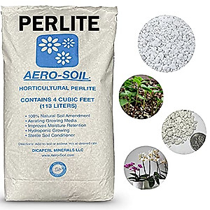 AeroSoil Perlite Horticultural Soil Additive – Potting Soil for Plants – AeroSoil Perlite Horticultural Soil Additive – Potting Soil for Plants – Seed Starter - Coarse 4 CF - Coarse 4 CF