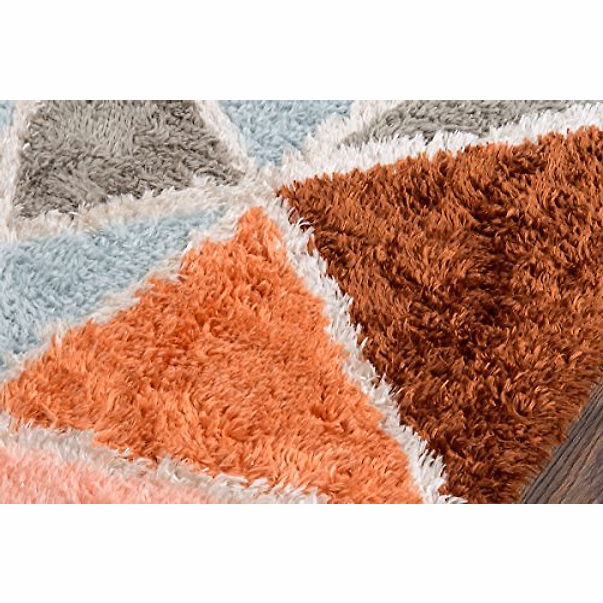 Novogratz Retro Collection Prism Shag Area Rug, 3'6" x 5'6", Multicolor