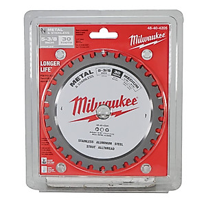 Milwaukee 48-40-4205 5-3/8 in. x 30 Carbide Teeth Metal and Stainless Cutting Circular Saw Blade