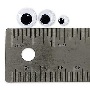 Super Z Outlet Mini Wiggle Eyes Black Small Plastic Round Moving Googly Eyes for Children School Classroom Arts & Crafts Models (500 Eyes)