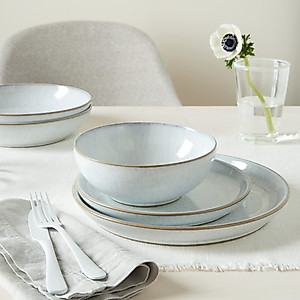 Denby White Speckle Cereal Bowls Set of 4