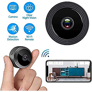 Zone Flex Camera, Wireless Wifi Motion Detects Magnetic Camera, Monitor Detection Tiny Cameras for Indoor/outdoor, Mini 1080p Wireless Magnetic Security Camera, Car Cameras for Surveillance (Black)