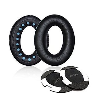 ienza® Replacement Earpad Ear Pad Cushions and Foam Mats for Bose Quietcomfort 2 QC2, Quietcomfort 15 QC15, Quietcomfort 25 QC25, Ae2, Ae2i, Ae2w Headphones