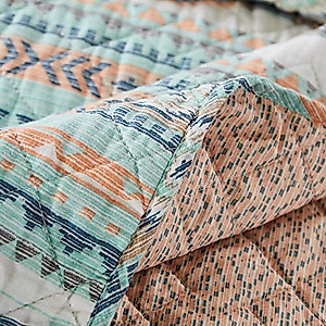 Barefoot Bungalow Phoenix Throw Blanket, 50 x 60-inch, Turquoise