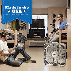 Air King 9723 20-Inch 3-Speed Box Fan , White