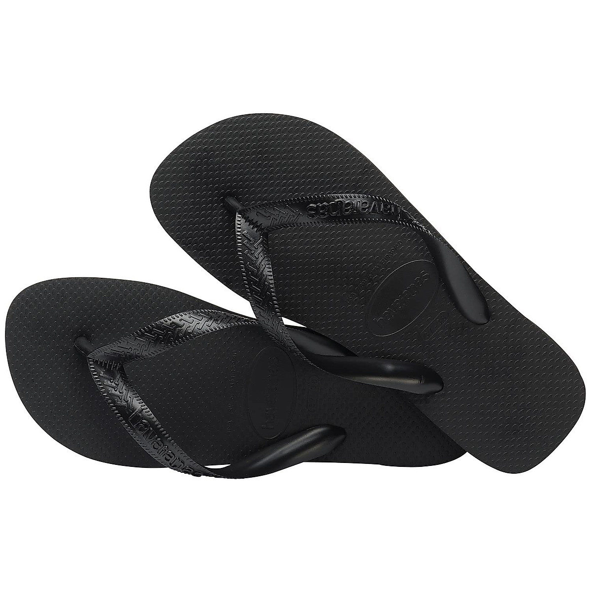 Havaianas Men's Top Flip Flop Sandal, Black, 11-12 M US