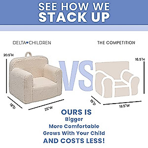 Delta Children Cozee Sherpa Chair, Cream