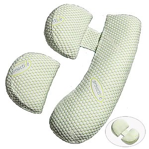 Oternal Pregnancy Pillow for Pregnant Women, Soft Pregnancy Body Pillow,Support for Back, Hips, Legs, Maternity Pillow with Detachable and Adjustable Pillow Cover
