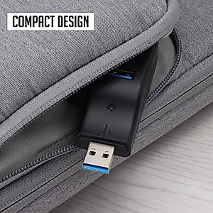 VCOM USB 3.0 Hub for Laptop, Portable 4-Port Data USB Splitter, Mini USB A Port Expander, 5Gbps Fast Data Transfe for Desktop Computer, Surface Pro, XPS, PC, Flash Drive, Mobile HDD, Keyboard, Mouse