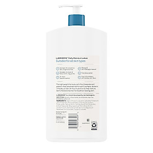 Lubriderm Fragrance Free Daily Moisture Lotion + Pro-Ceramide, Shea Butter & Glycerin, Face, Hand & Body Lotion for Sensitive Skin, Hydrating Lotion for Healthier-Looking Skin, 24 fl. oz