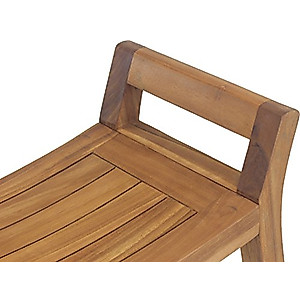 Patented Asia Ascend Teak Shower Bench with Elevated Height