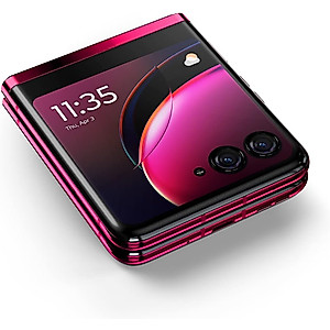 Motorola RAZR 40 Ultra 5G Dual 512GB 12GB RAM Unlocked (GSM Only | No CDMA - not Compatible with Verizon/Sprint) China Version, Foldable Smartphone – Viva Magenta