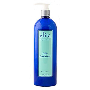 (Official) elita 34oz DAILY HAIR CONDITIONER: | All Natural | Paraben & Sulfate Free | Color Safe | Made in USA by elita Beverly Hills elitahair