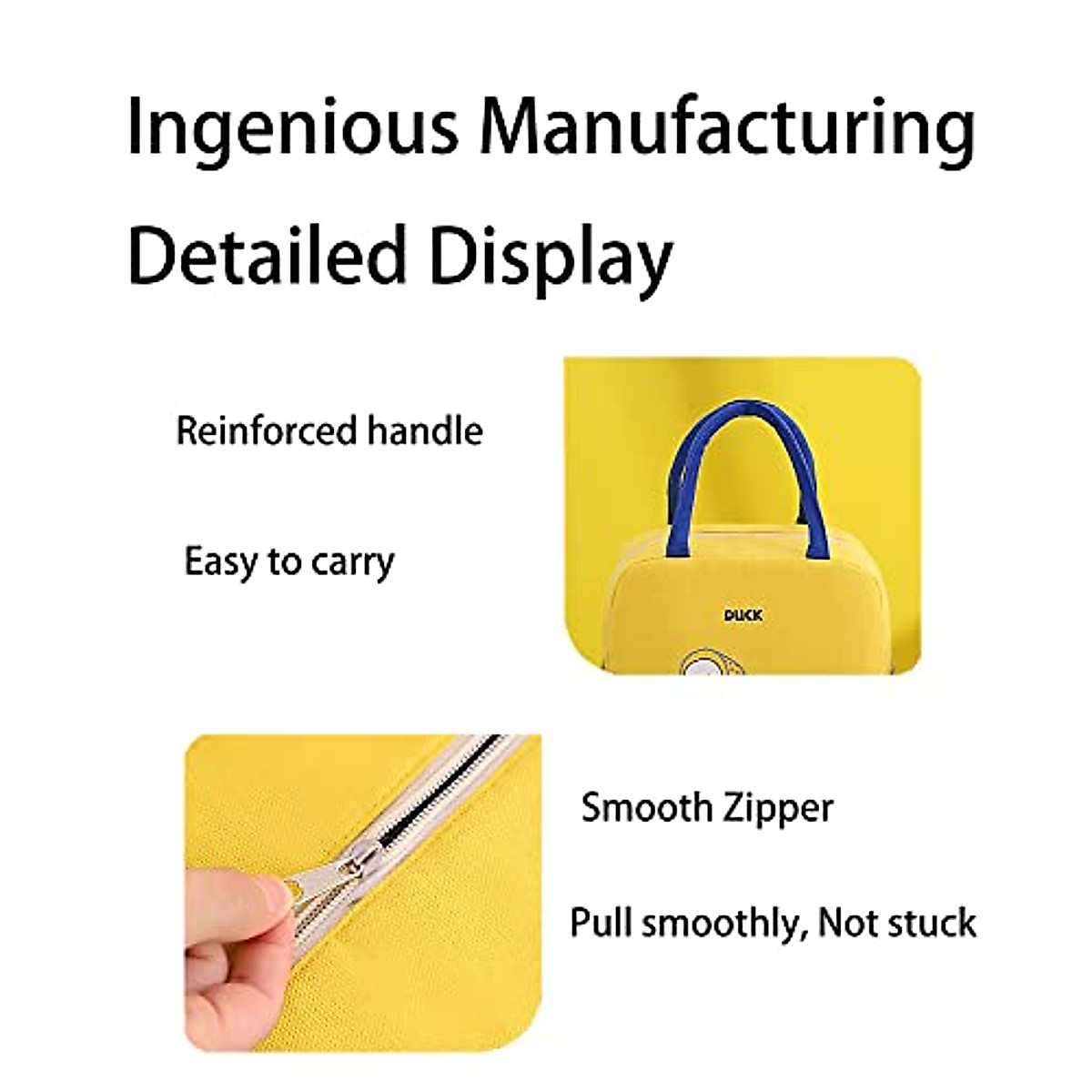 Cute Cartoon Black Penguin Lunch Bags For Kids Reusable Insulated Lunch Box Female White Collar Nurse Student Office Worker Lunch Tote Bag