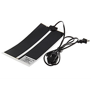 Giveme5 Upgrade US Plug 110V Reptile Heating Pad Reptile Under Tank Warmer Mat Heat Mat with Temperature Controller (7W 5.9x11)