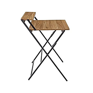 Ball & Cast Folding Computer Desk Foldable Laptop Table 2 Tiers, 32" W, Natural