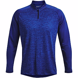 Under Armour Men's UA Tech 2.0 Novelty 1/4 Zip, Bauhaus Blue (456)/Black, Medium