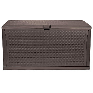 Barton Deck Box 120 Gallon Outdoor Patio Storage Bench Shed Cabinet Container Furniture Pools Yard Tools Porch Backyard