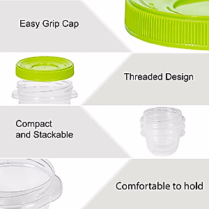 ARNO Twist Top Food Deli Containers Screw And Seal 8.5 OZ Set of 3 BPA Free