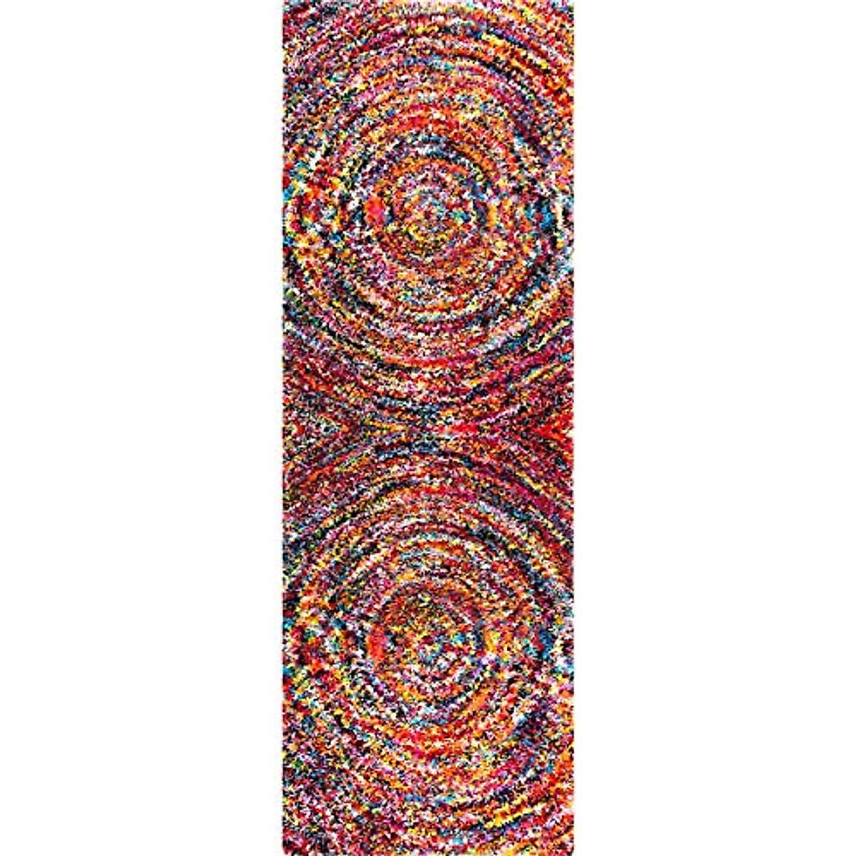 nuLOOM Ardelle Swirl Shag Runner Rug, 2' 6" x 6', Multi