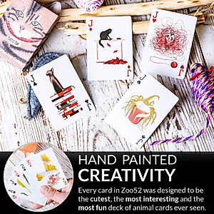 Zoo52 Playful Paws Playing Cards – Beautiful Cat & Dog Deck of Cards with Free Card Game eBook, Hand Illustrated Water Color Poker Cards. Unique Box and Intricate Detail for Cool
