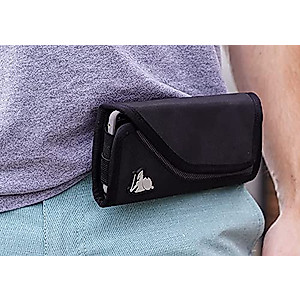 DefenderShield EMF-Free Earbud Headphones - Universal Air Tube Wired Stereo Headset with Microphone & Volume Control & EMF Radiation & 5G Protection Holster for Cell Phones & Other Electronic Devices