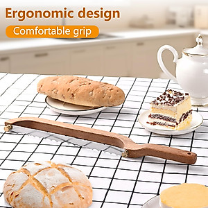 YAPULLYA Sourdough Knife Slicer for Even Slicing, Fiddle Bow Bread Knife for Sourdough, Bread Saw for Homemade Bread, Sourdough Bread Cutter