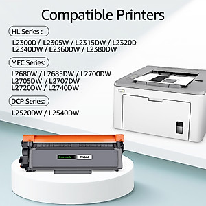 greencycle 1 Pack TN660 TN-660 TN630 TN-630 Black Toner Cartridge Replacement Compatible for Brother MFC-L2700dw MFC-L2740dw DCP-L2540dw HL-L2300D HL-L2380DW HL-L2320D DCP-L2540DW Laser Printer