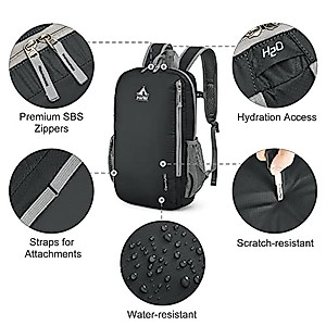 G4Free 16L Lightweight Hiking Daypack Packable Small Backpack Water Resistant Shoulder Bag for Travel Outdoor Men Women