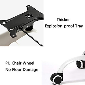 ECBETCR Chair Office Chair Ergonomic Swivel Home Office Furniture Swivel Chair Office Chair with Adjustable Armrest and Lumbar Support, Ergonomic High Back Faux Leather Computer Desk Chair