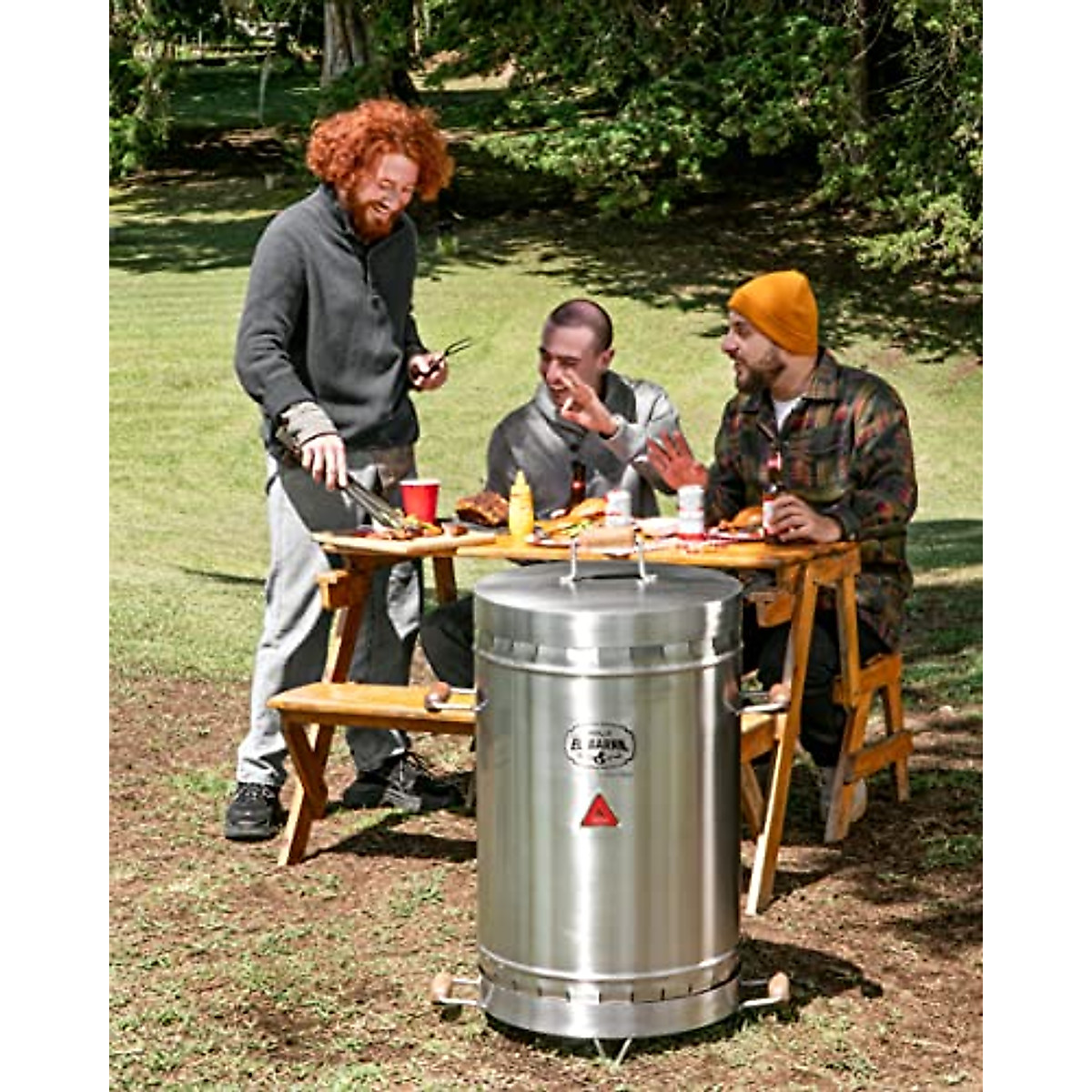 GRILLS EL BARRIL Barrel Grill and Smoker 2 in 1 (LARGE)
