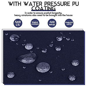 Cethytirko Outdoor Daybed Cushion Cover, 66" Replacement Round Bed Cushion Cover,Outdoor Waterproof and Fade-Resistant Sun Bed Outdoor Cushion Cover - Patio Round Daybed Cushion Cover, Cover ONLY